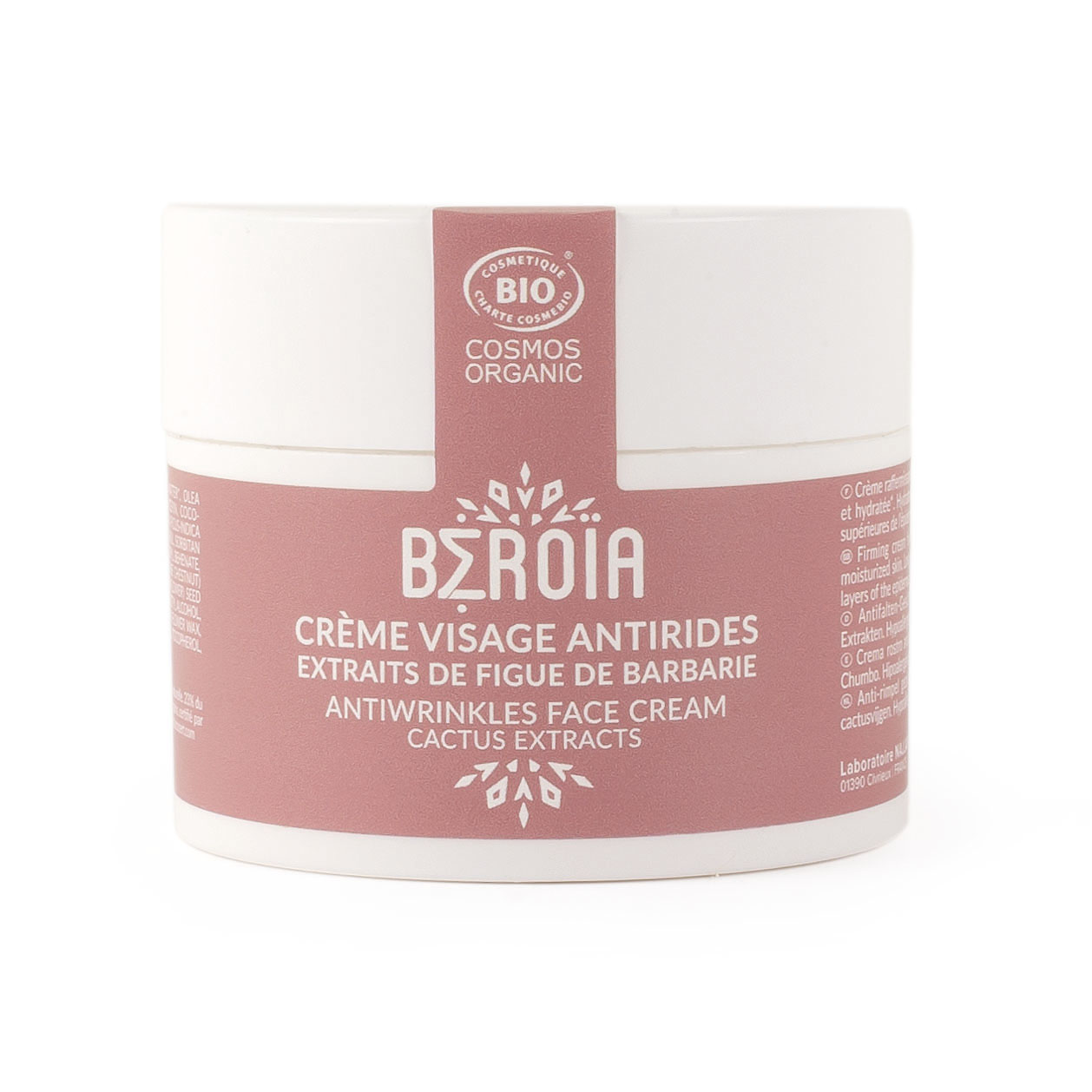 Crème visage raffermissante anti-âge COSMOS ORGANIC – 50ml – Beroia
